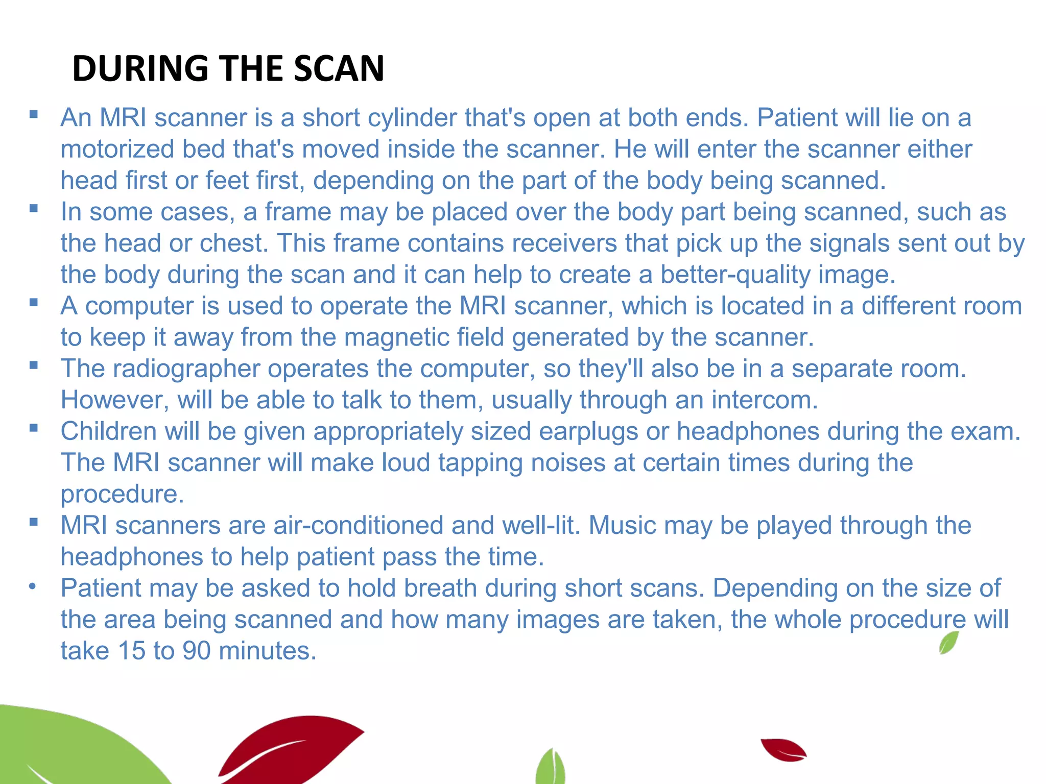 Patient preparation for MRI CT and Nuclear Medicine | PPT