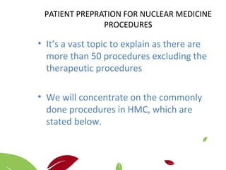 Patient preparation for MRI CT and Nuclear Medicine | PPT