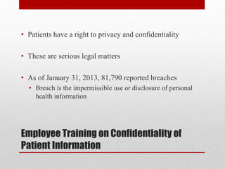 Patient privacy and security | PPTX | Health Insurance | Insurance
