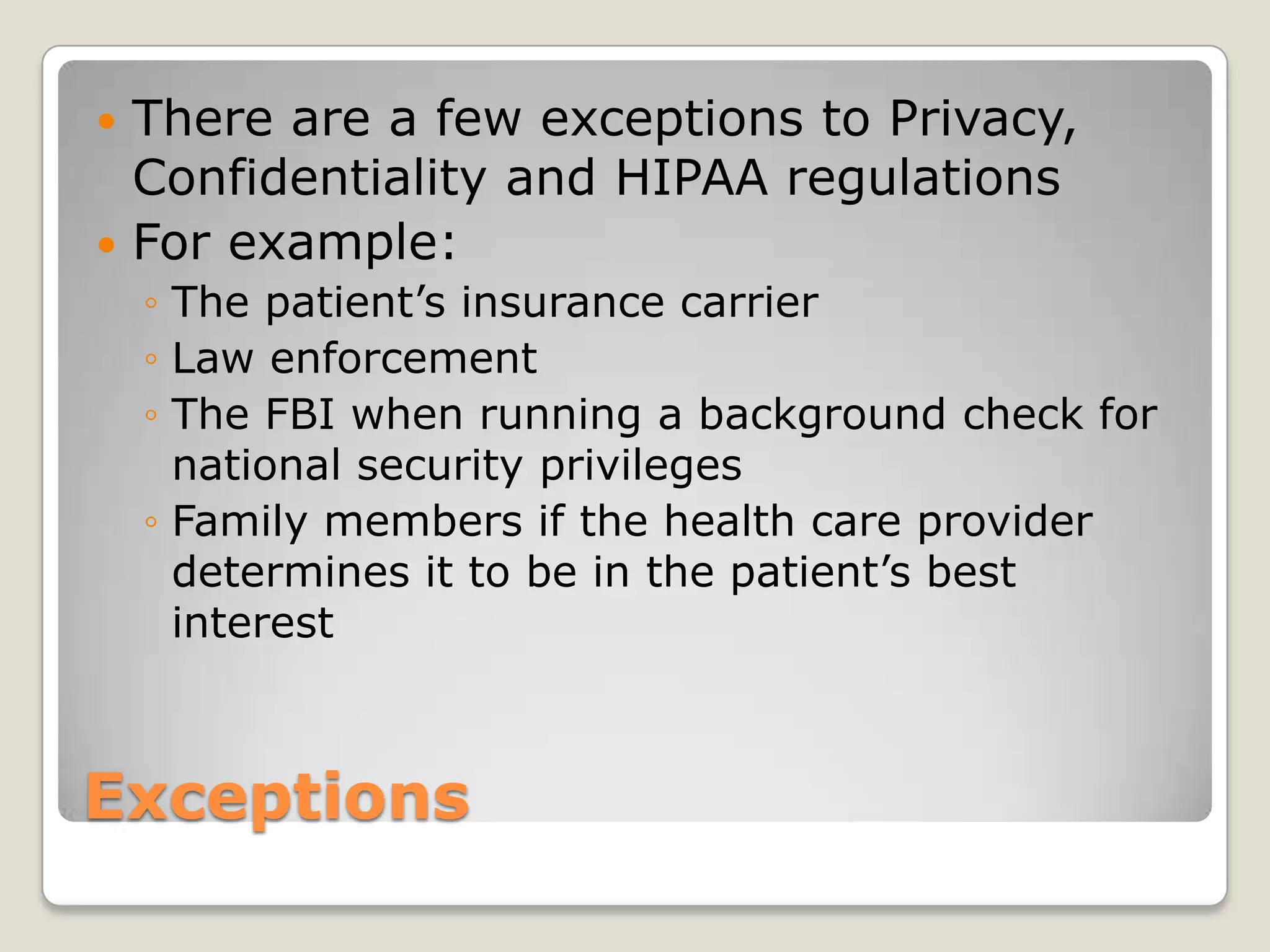 Patient privacy & confidentiality training | PPTX