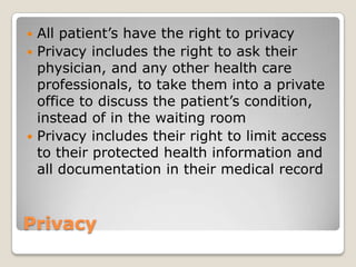 Patient privacy & confidentiality training | PPTX