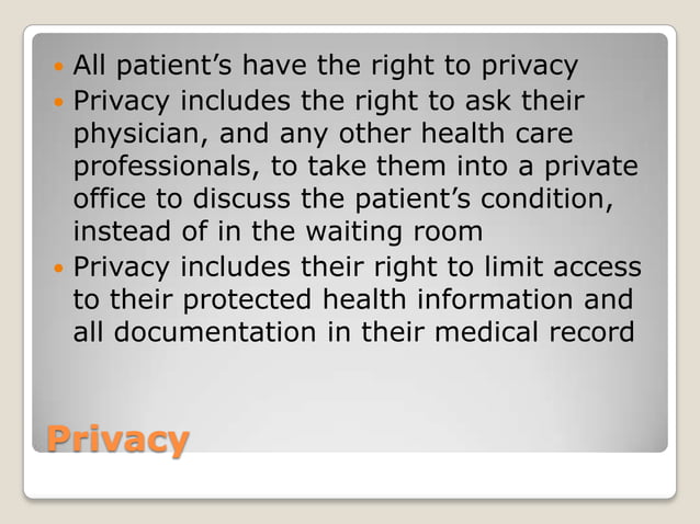 Patient privacy & confidentiality training | PPTX