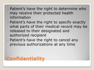 Patient privacy & confidentiality training | PPTX