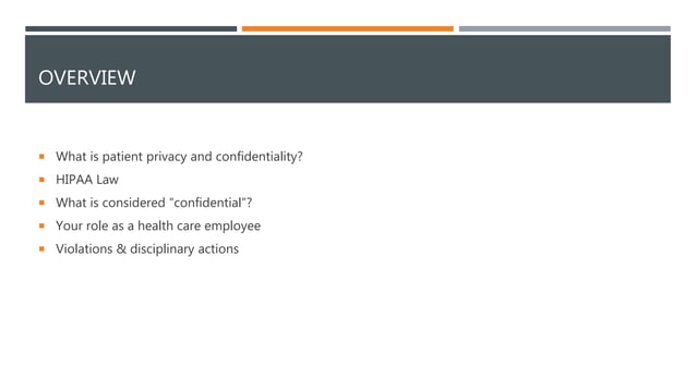 Patient Privacy and Safety in Healthcare | PPTX