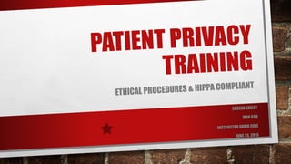 Patient Privacy Training | PPTX