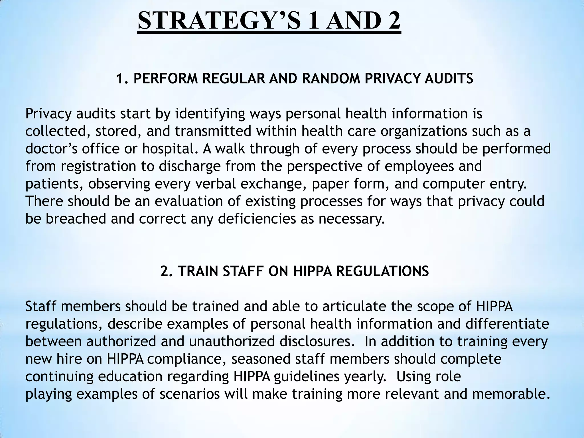 Patient privacy wsanders | PPTX | Health Insurance | Insurance