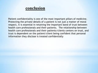 Patient privacy wsanders | PPTX | Health Insurance | Insurance