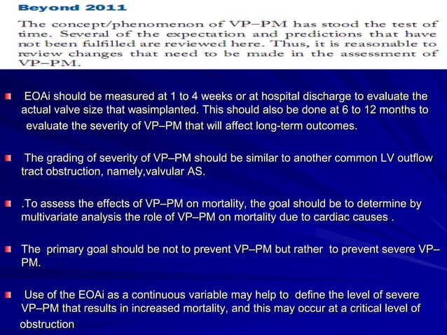 Patient prosthesis mismatch | PPTX