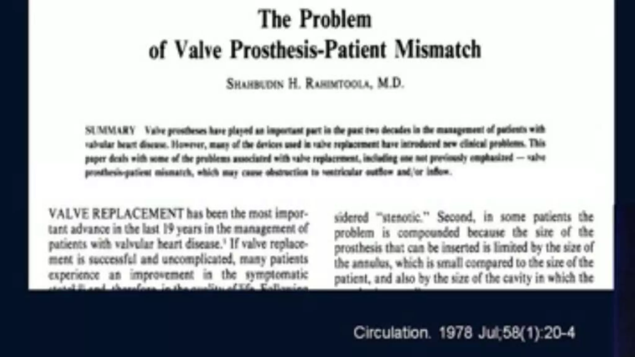 HEART VALVES PROSTHESIS MISMATCH -FACTS OR FICTION | PPT