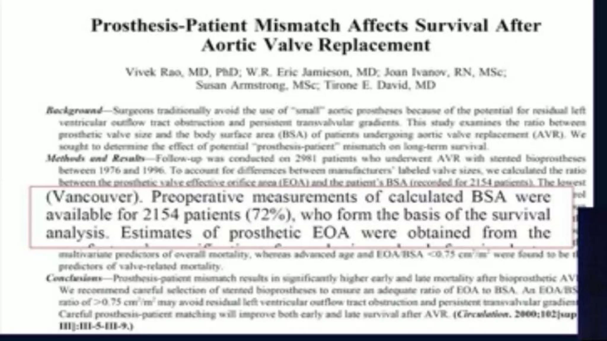 HEART VALVES PROSTHESIS MISMATCH -FACTS OR FICTION | PPT