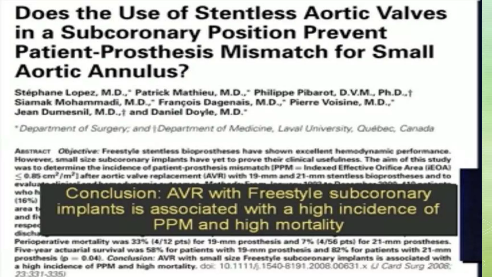 HEART VALVES PROSTHESIS MISMATCH -FACTS OR FICTION | PPT