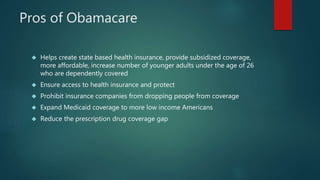 Patient Protection and Affordable Care Act | PPTX