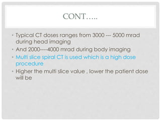 Patient radiation dose management | PPTX