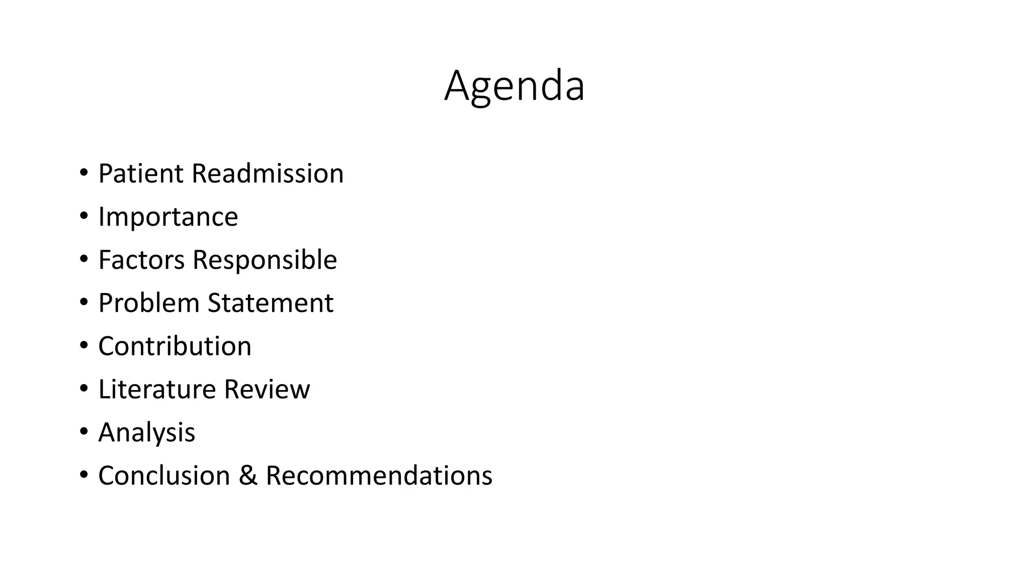 Decision Support System to Evaluate Patient Readmission Risk | PPT