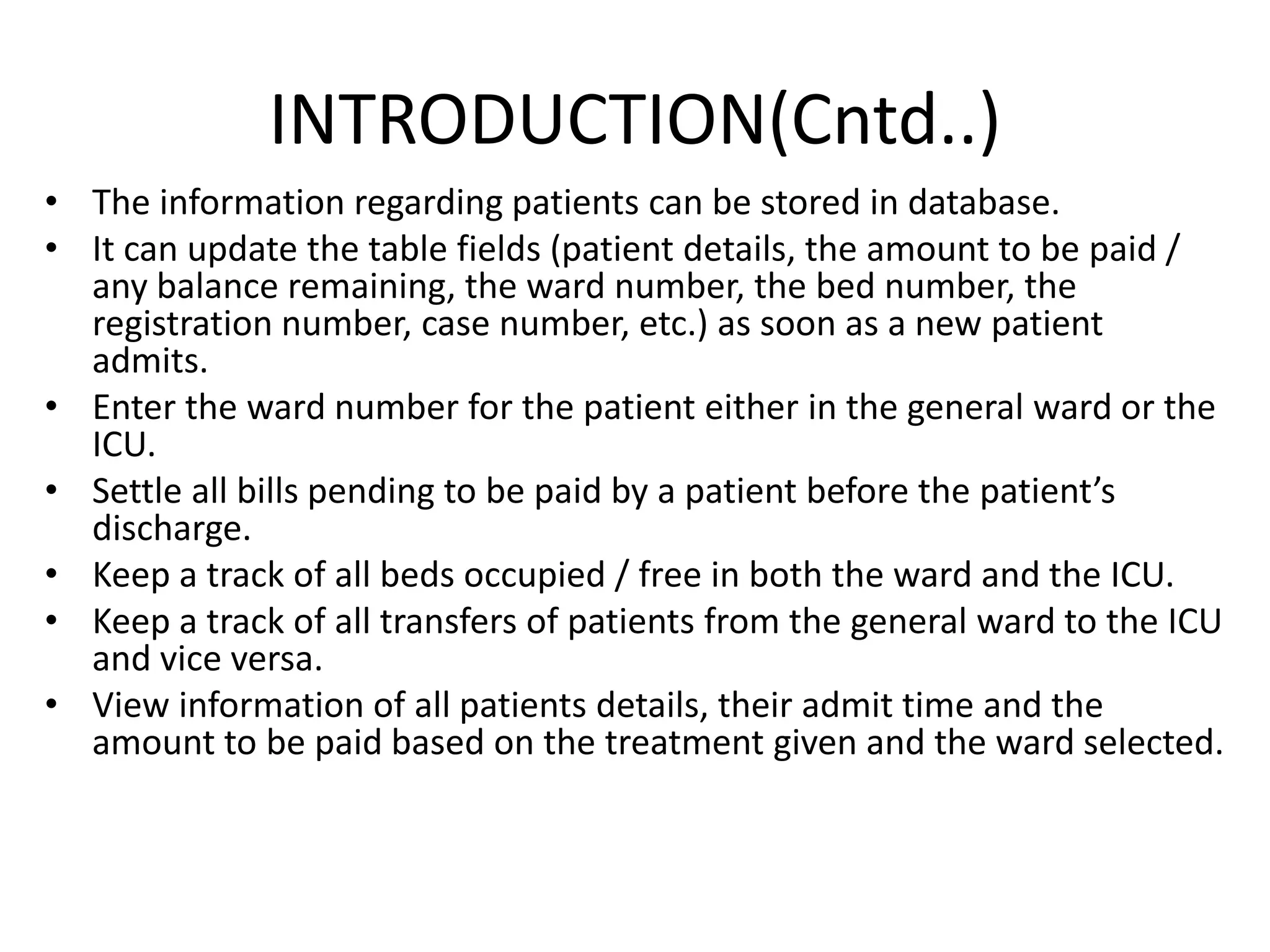 Patient record management system(s.e. diagrams) | PPTX
