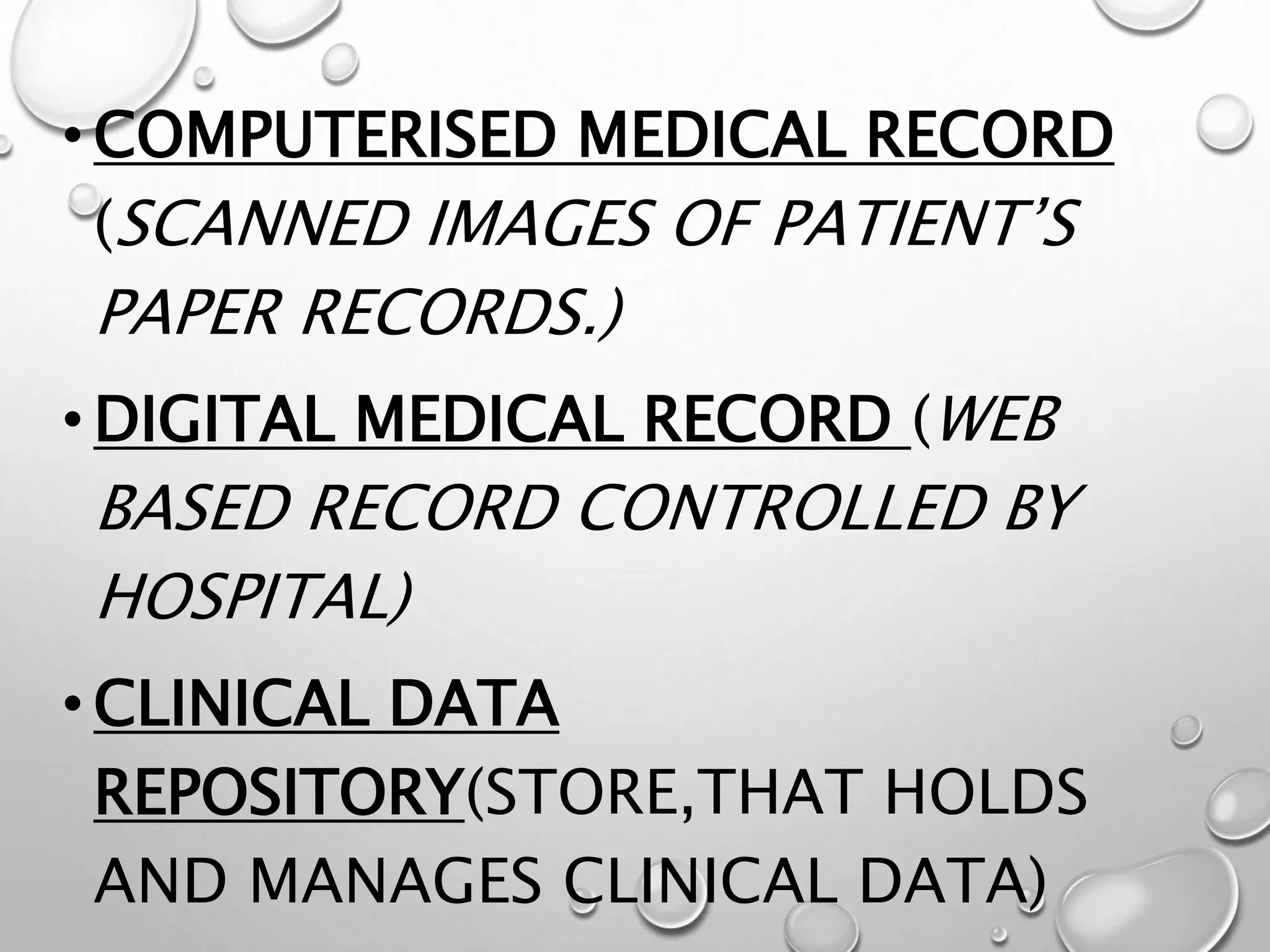 Patient record system | PPTX
