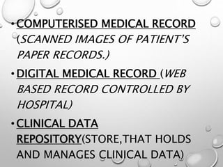 Patient record system | PPTX