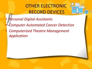 Patient record system | PPTX