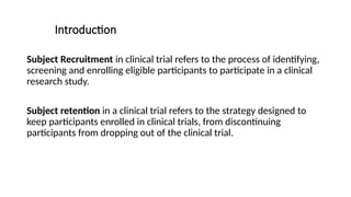Subject Recruitment & Retention PPT.pptx