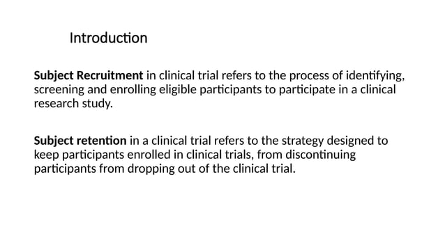 Subject Recruitment & Retention PPT.pptx