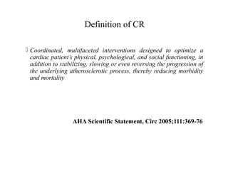 Patient Rehabilitation Post Myocardial Infarction | PPT