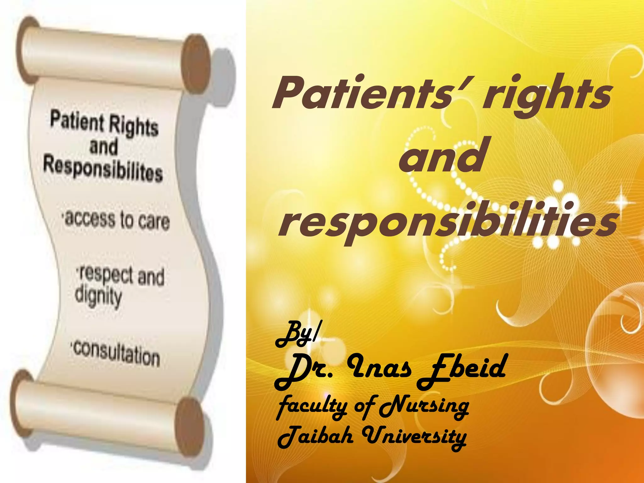 Patient rights and responsibilities | PDF