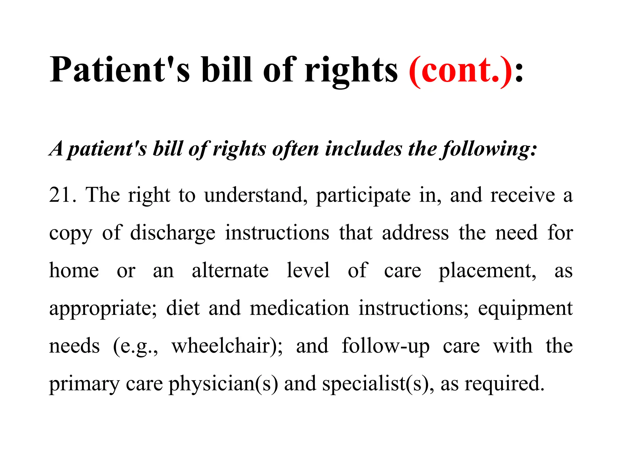 Patient rights and responsibilities (Healthcare) | PDF