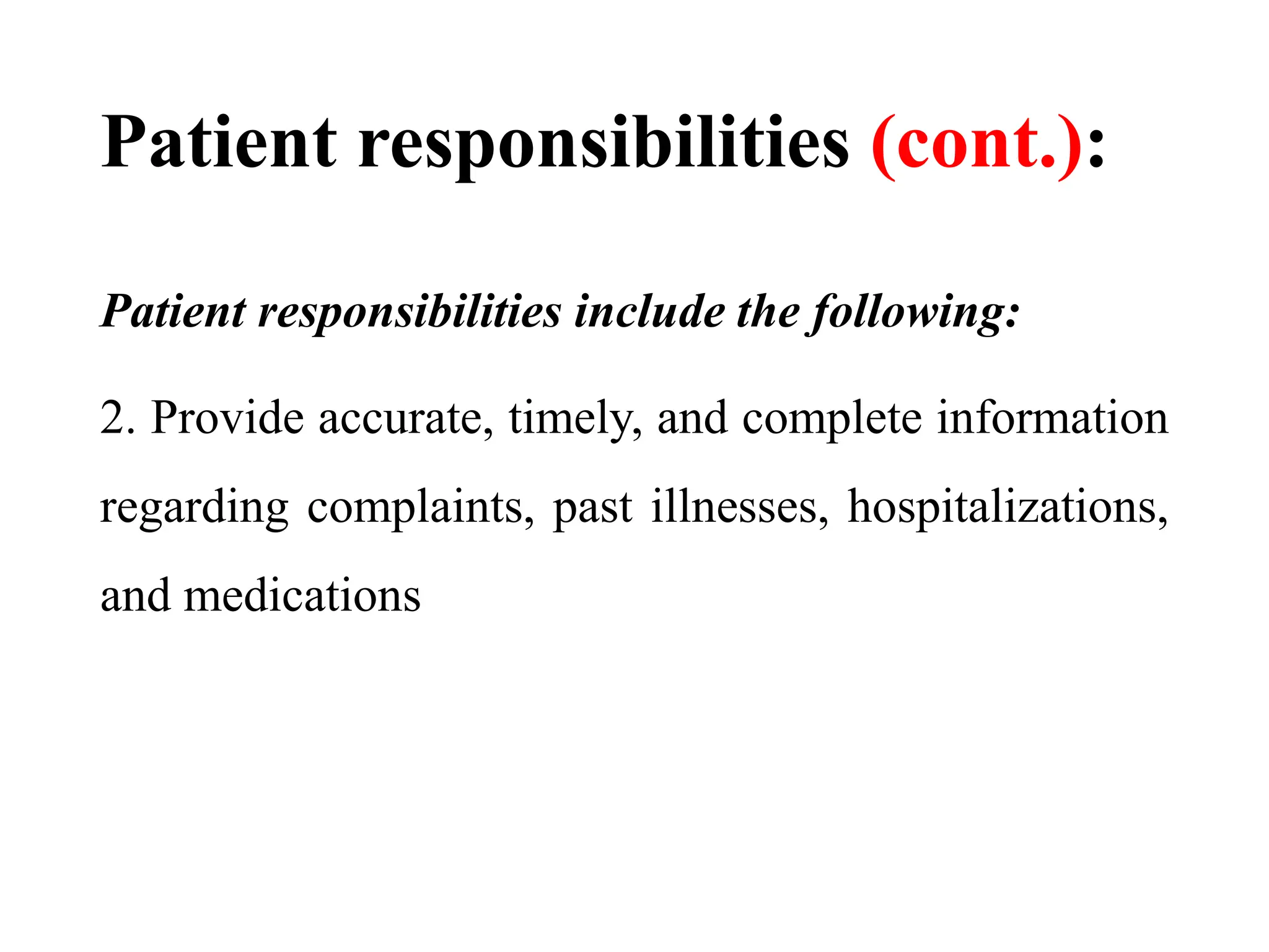 Patient rights and responsibilities (Healthcare) | PDF