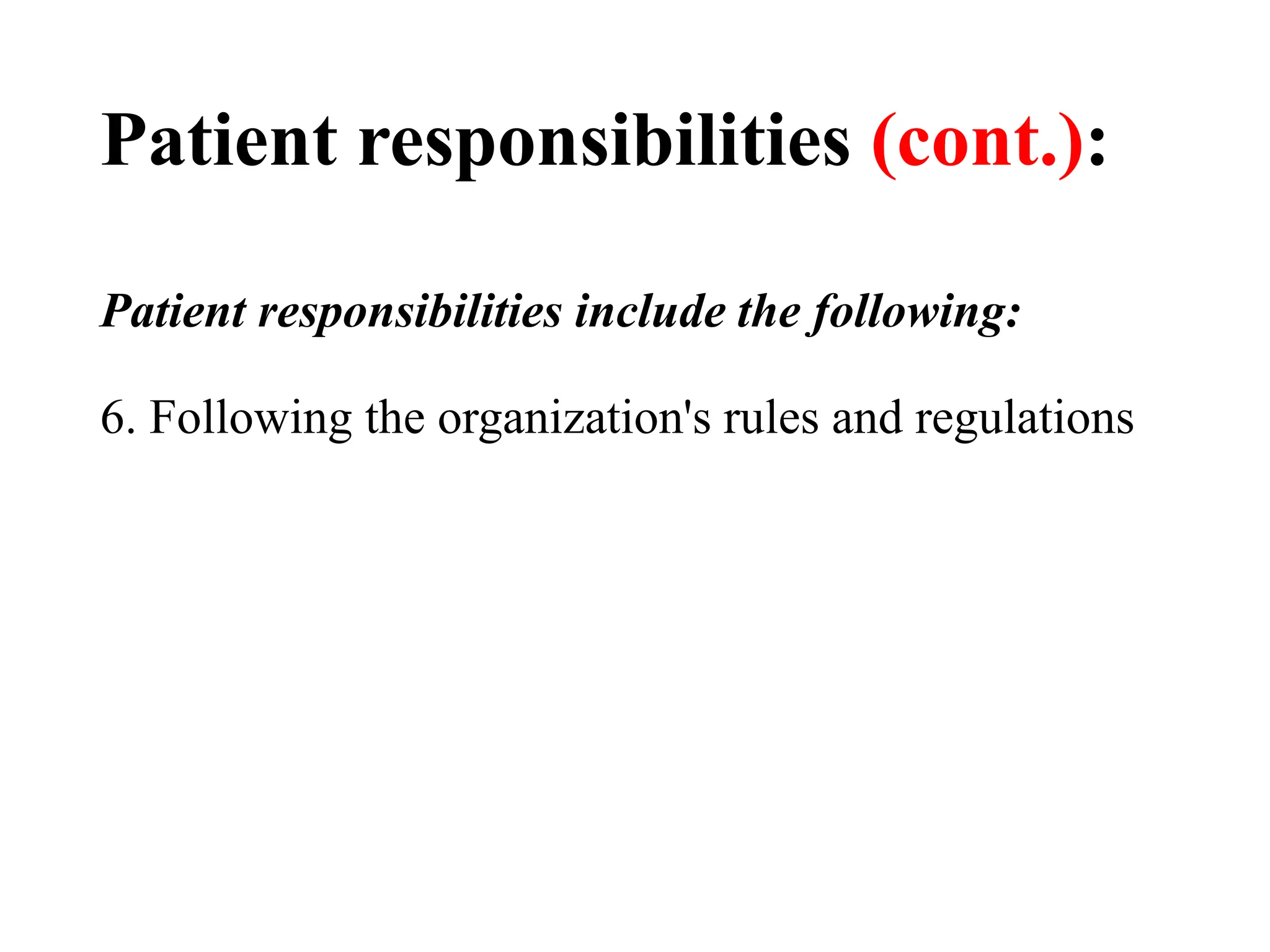 Patient rights and responsibilities (Healthcare) | PDF