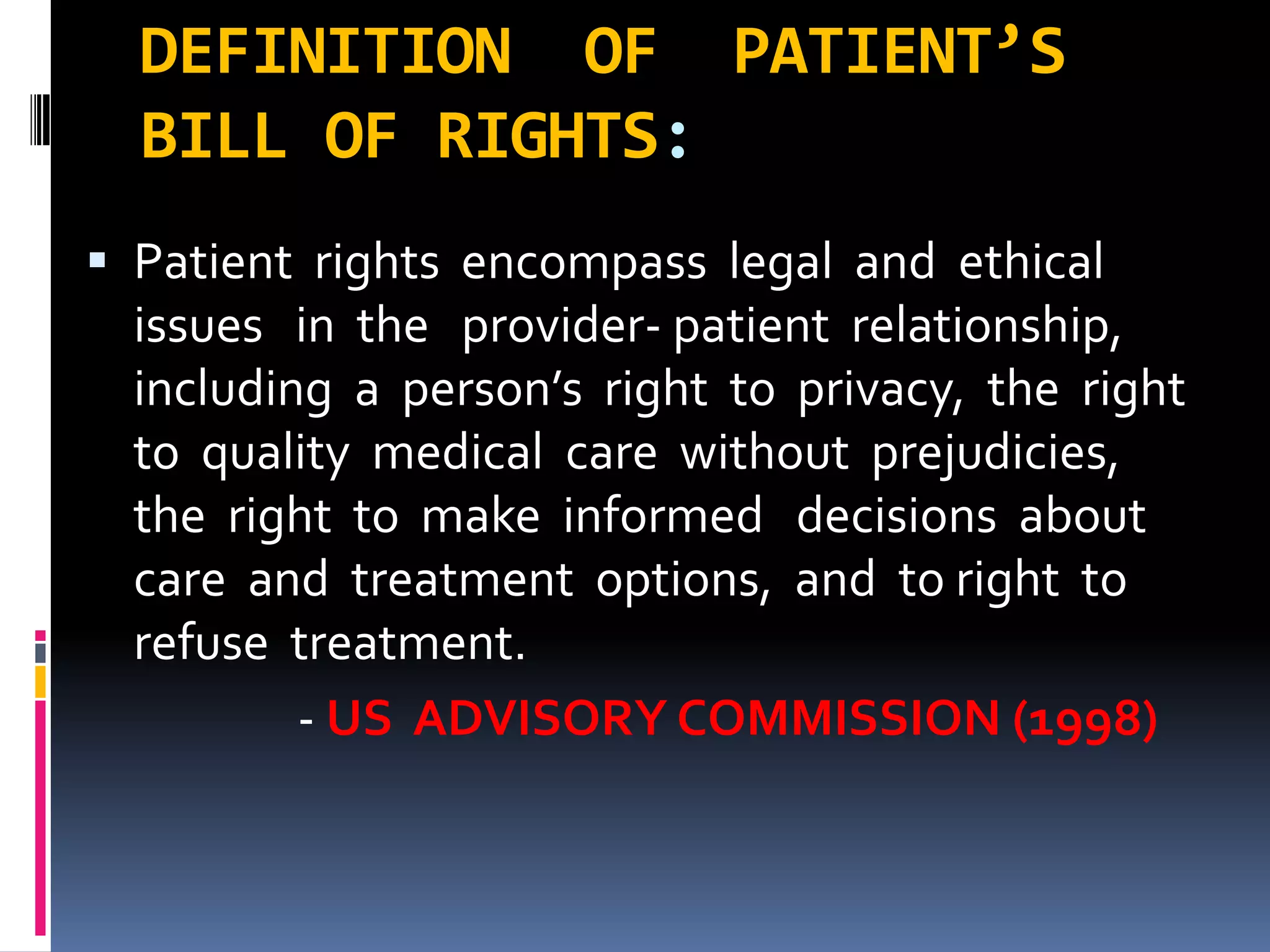 Patient rights ppt | PDF