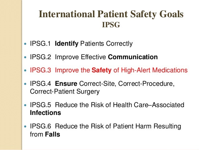 Patient safety