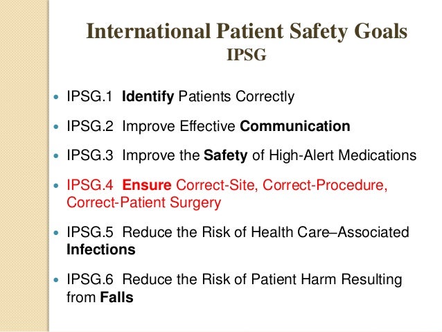 Patient safety