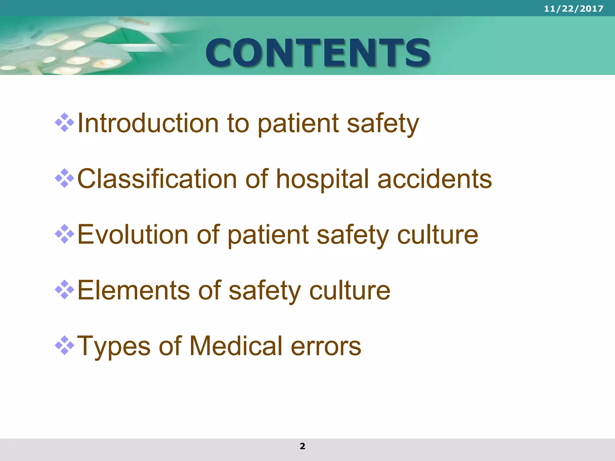Patient safety in Healthcare; Developing Patient Safety Culture by ...