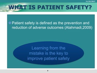 Patient safety in Healthcare; Developing Patient Safety Culture by ...