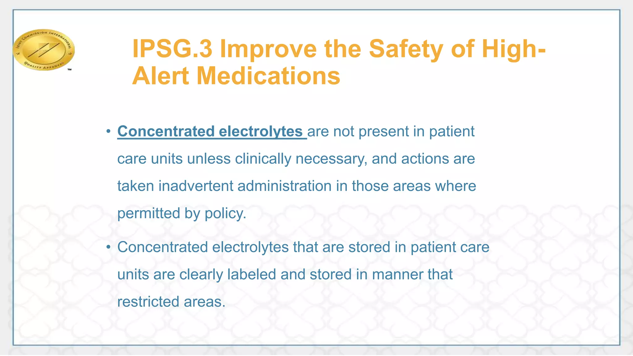 Patient Safety and IPSG | PPTX