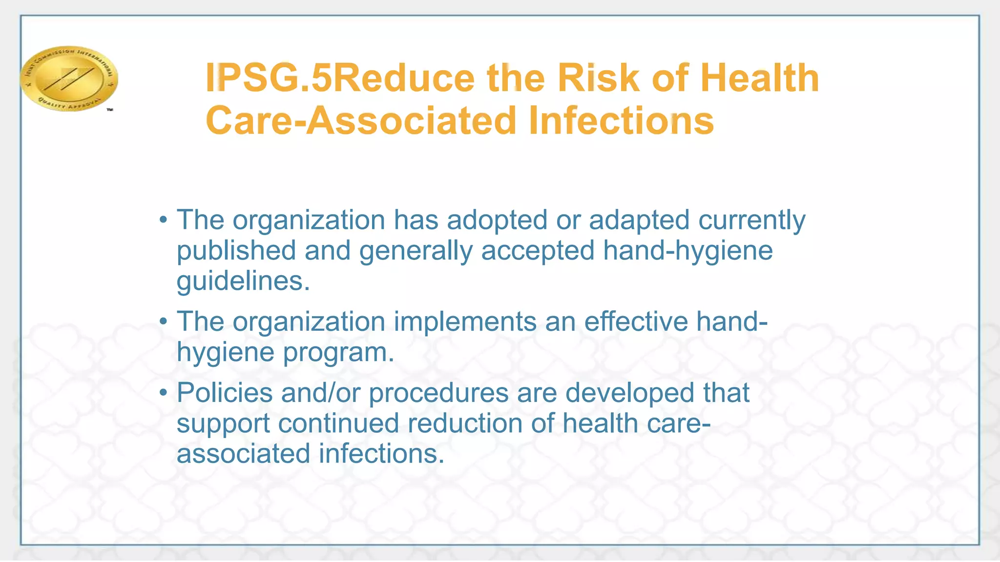 Patient Safety and IPSG | PPTX