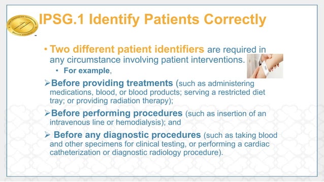 Patient Safety and IPSG | PPTX | Surgery | Medical Health