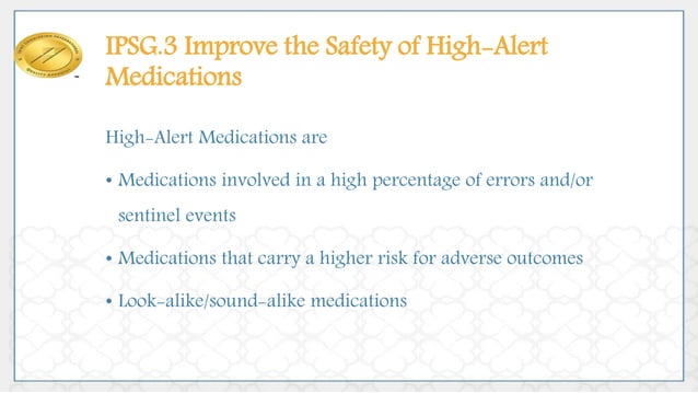 Patient Safety and IPSG | PPTX | Surgery | Medical Health