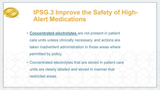 Patient Safety and IPSG | PPTX | Surgery | Medical Health