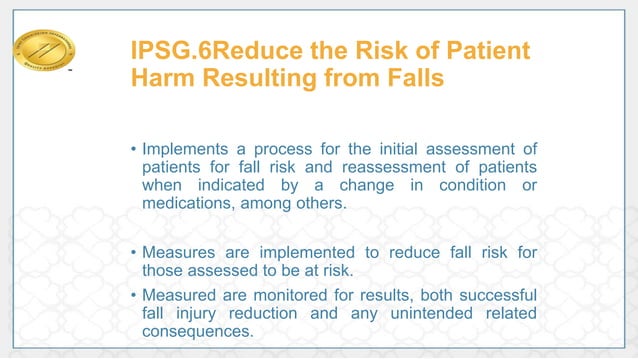 Patient Safety and IPSG | PPTX | Surgery | Medical Health