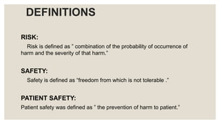 Patient safety | PPTX