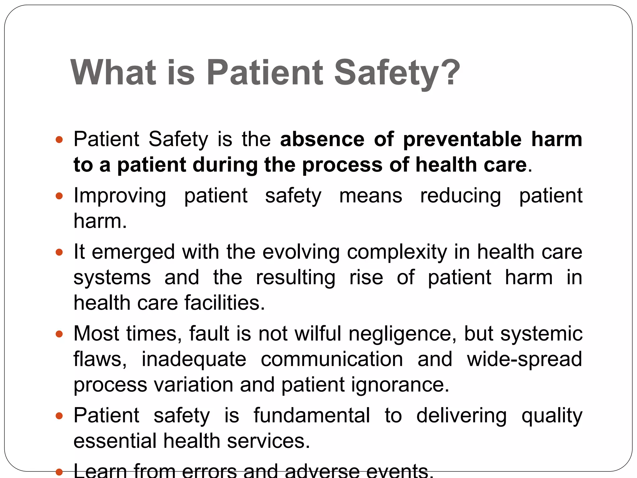 Patient safety | PPTX