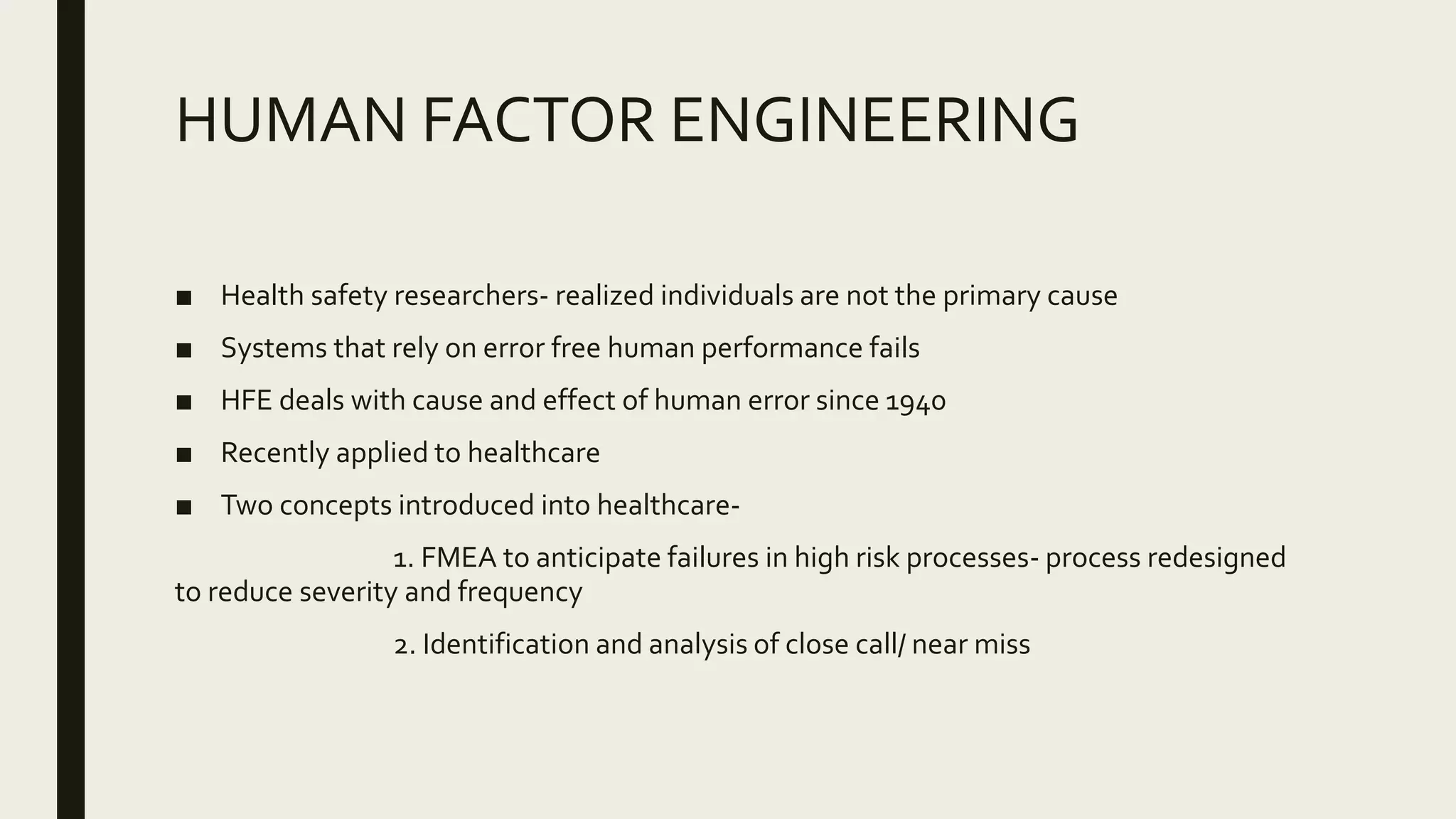 Patient safety and error reduction approaches | PPTX
