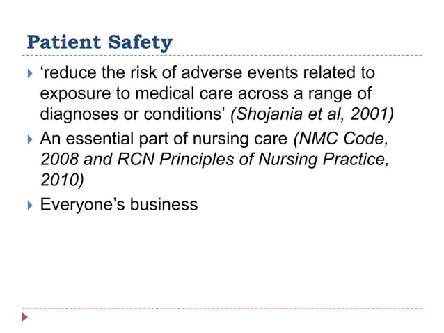 Patient Safety and Nursing Professional | PPTX