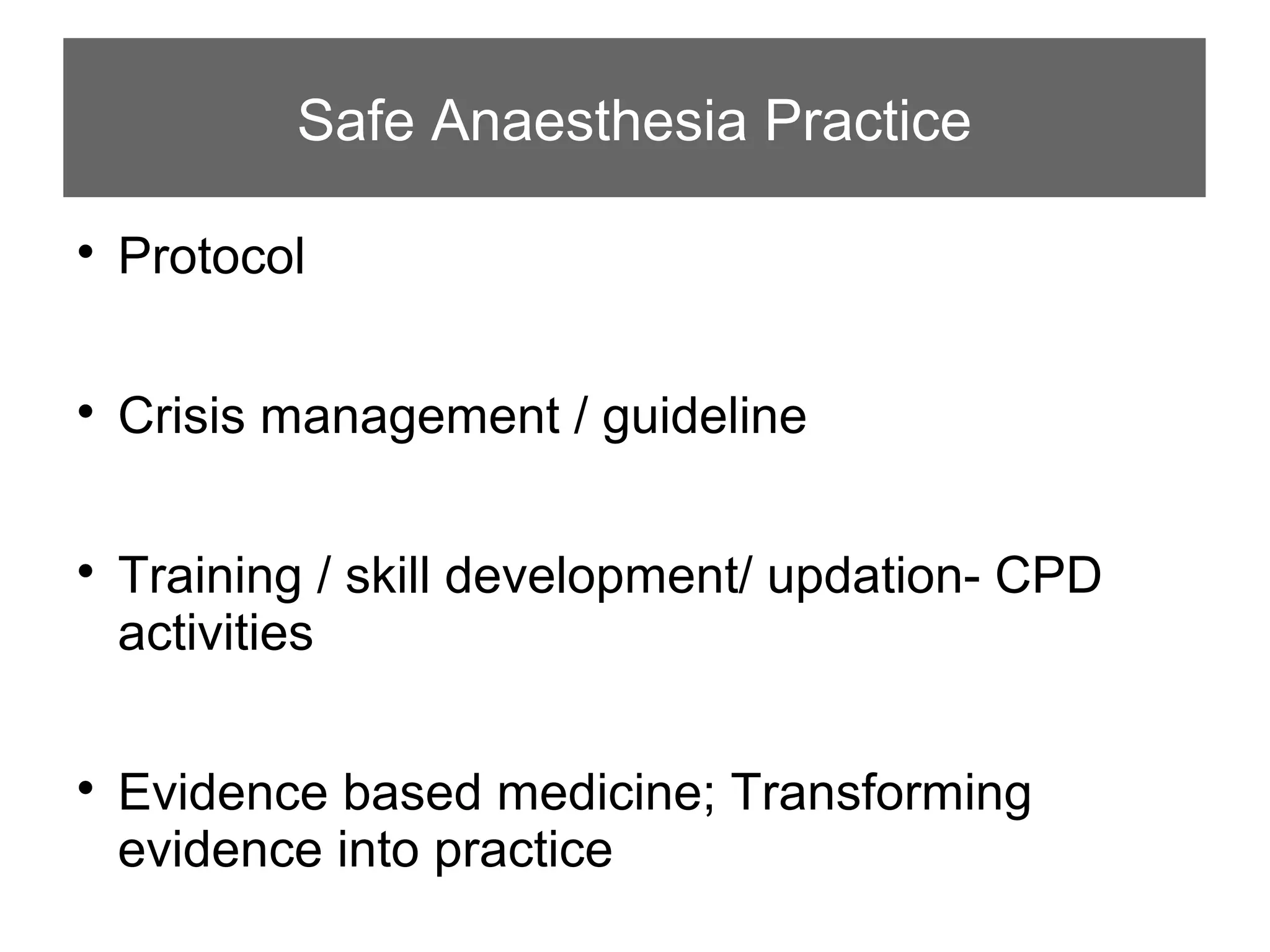 Patient safety During Anesthesia | PPT