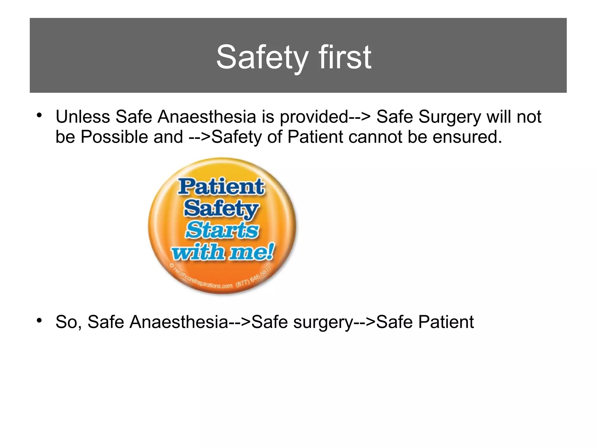 Patient safety During Anesthesia | PPT