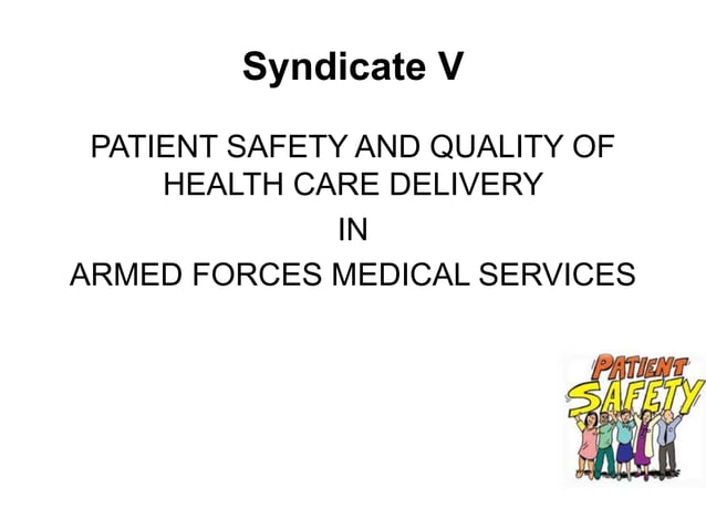 patient safety final PPT on patient safety | PPTX