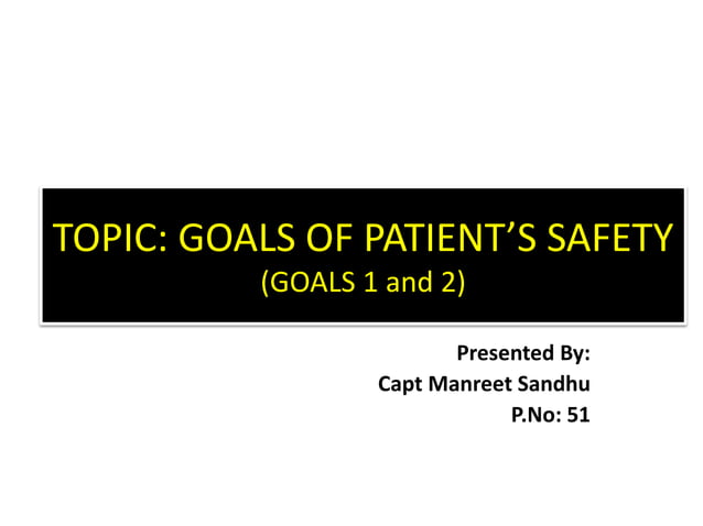 patient safety final PPT on patient safety | PPTX