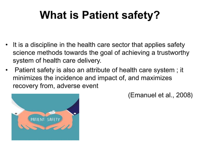 patient safety final PPT on patient safety | PPTX