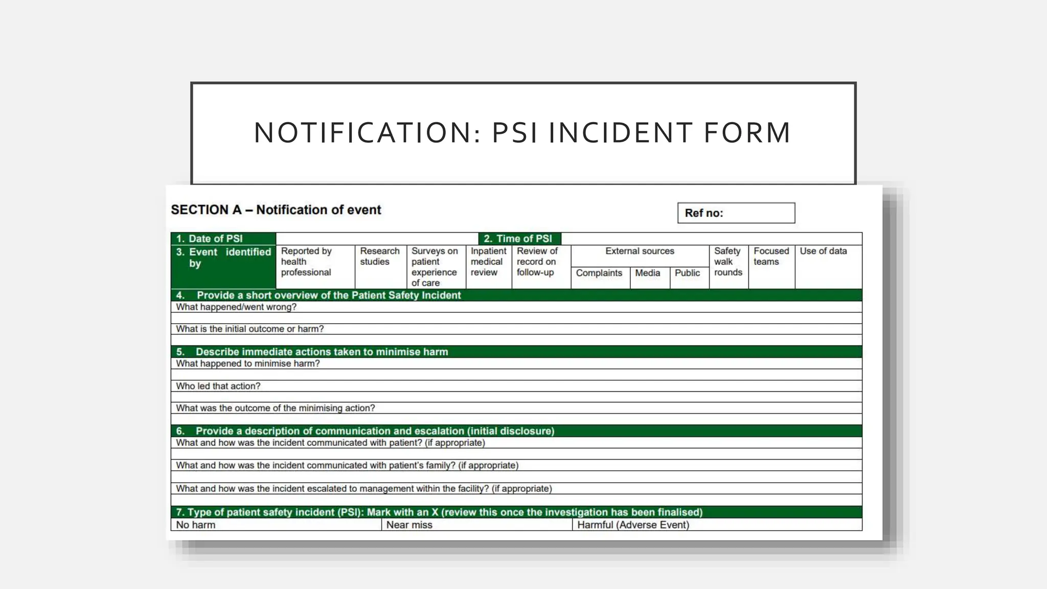 Patient Safety Incidents & Reporting by Dr. KD Dele | PPTX